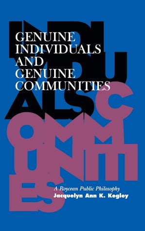 Genuine Individuals and Genuine Communities – Vanderbilt University Press